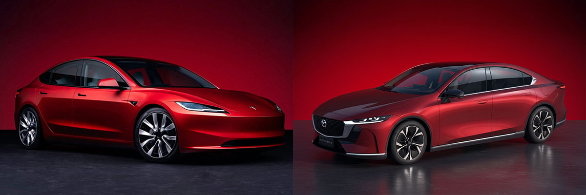 Tesla Model 3 vs Mazda 6e: ¿Cuál es mejor?